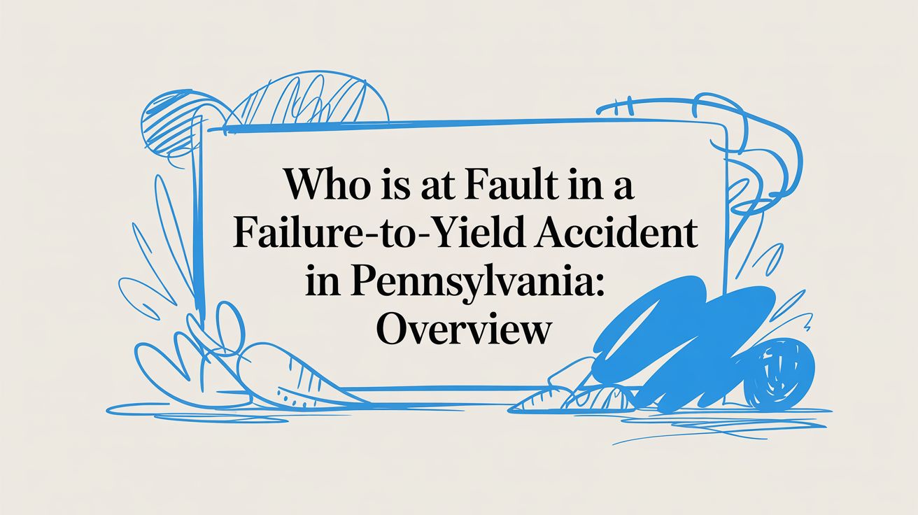 Who Is at Fault in a Failure to Yield Accident in Pennsylvania?